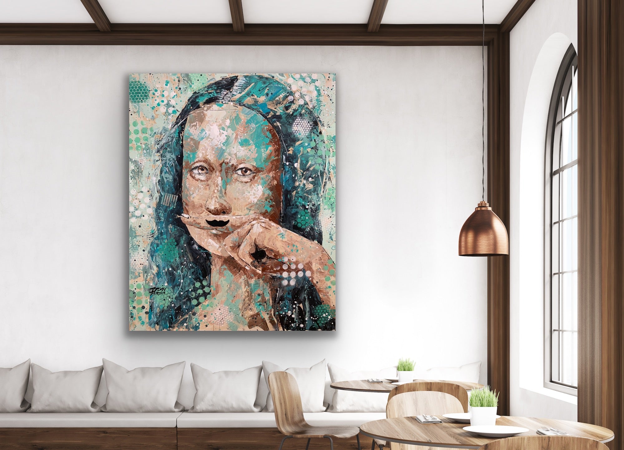 Mona Lisa with a Moustache sold – Jordan Perkins Art