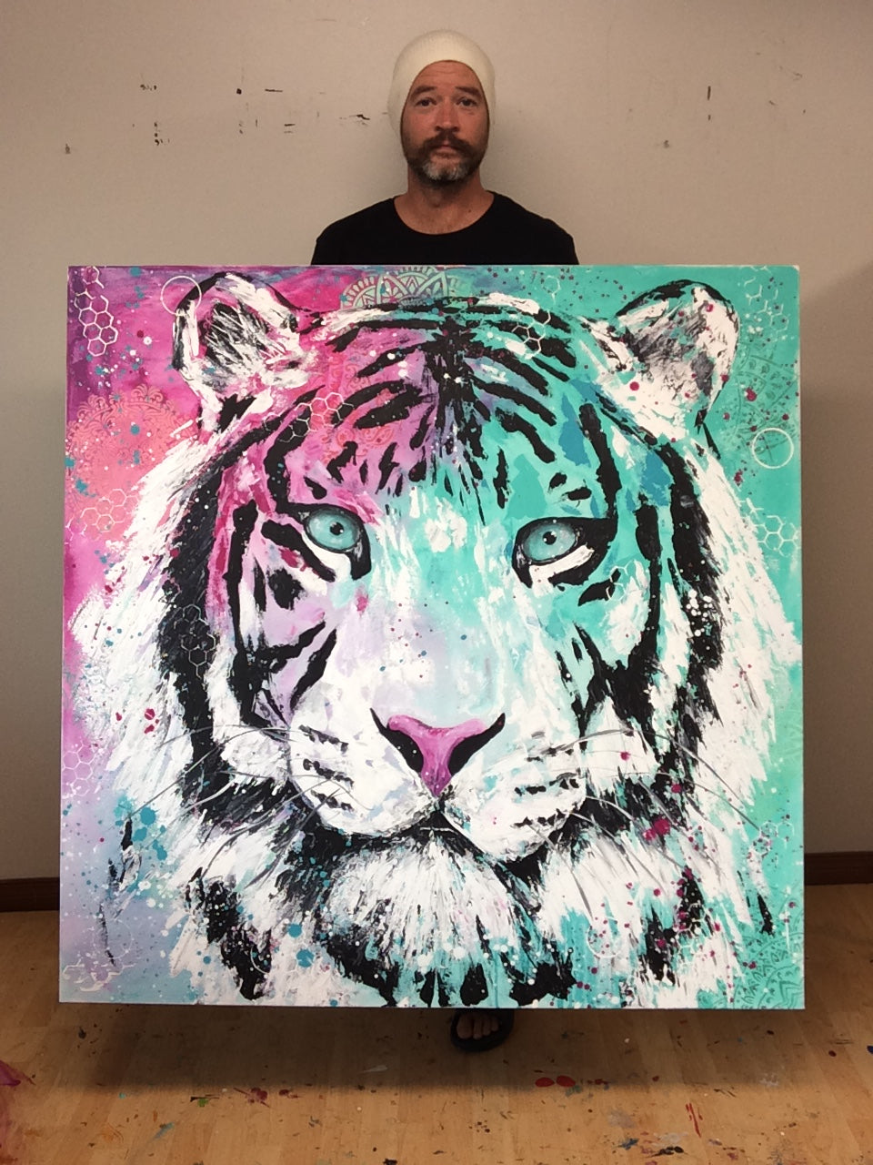 Two toned Tiger Original – Jordan Perkins Art